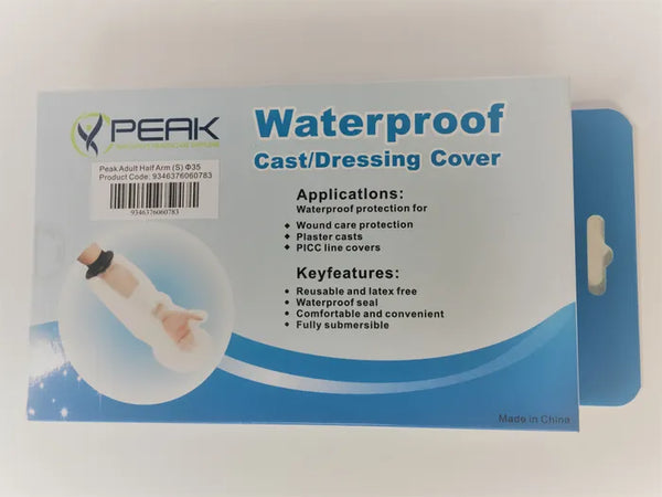 Peak Waterproof Cast / Dressing Cover - Full Arm – Perth Mobility Scooters