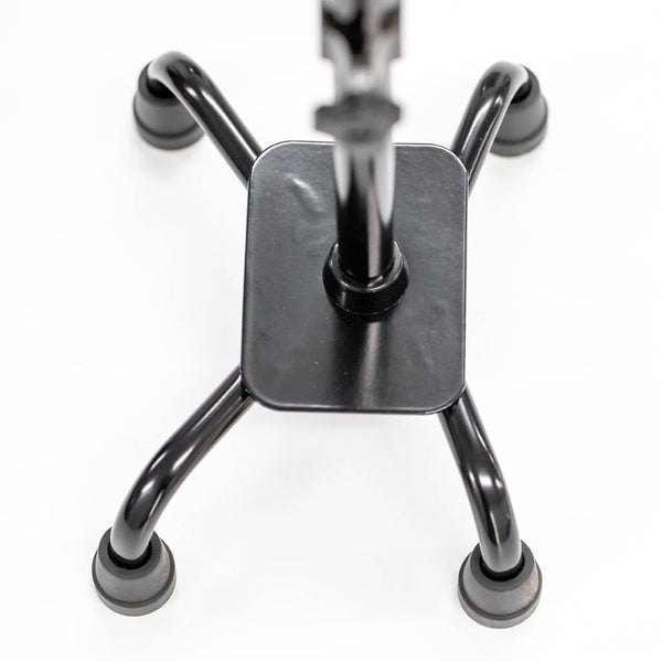 Swan Neck Cane Black with X Base – Perth Mobility Scooters